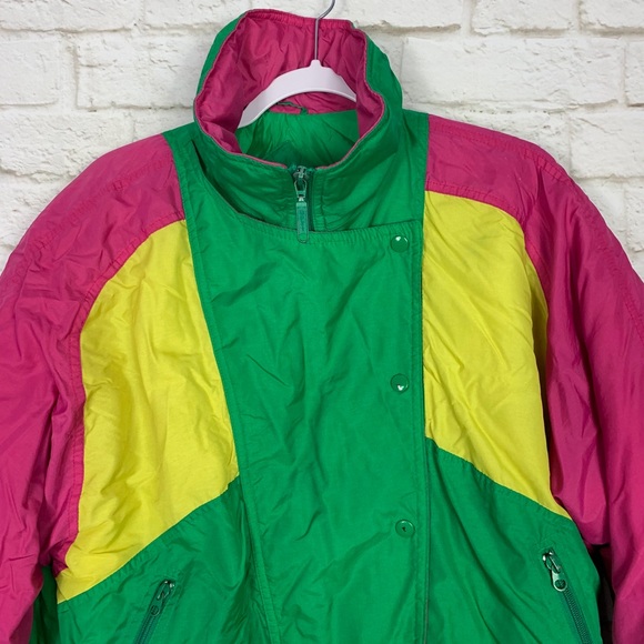 Vintage | Jackets & Coats | Silverleaf 8s Bright Colorblock Winter ...